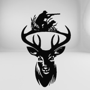 Hirsch Jäger SVG Png Dxf-Dateien Hirsch Kopf Laser - Etsy.de
