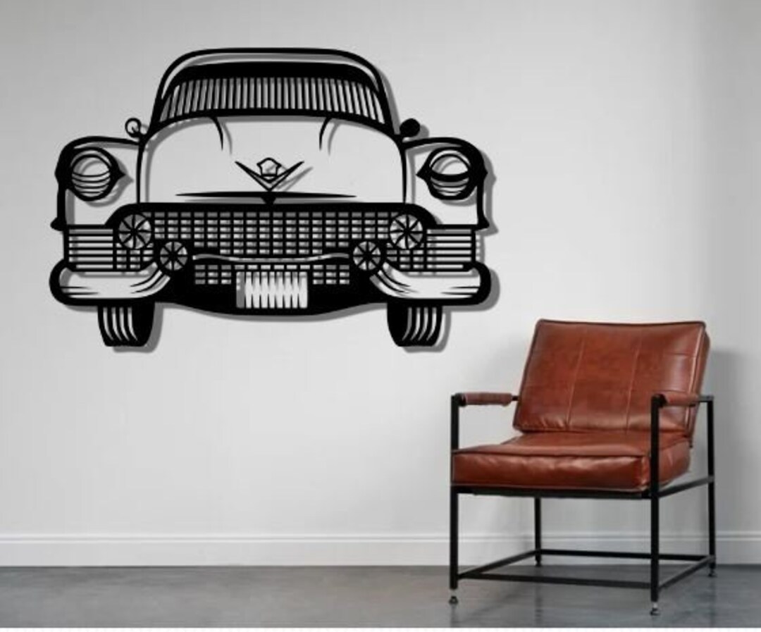 Cadillac Svg Dxf Png Files Retro Car Vintage Classic - Etsy