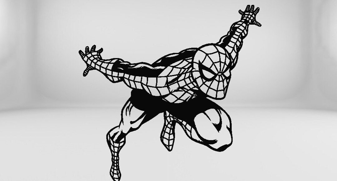 Spiderman Dxf Svg Png Files Laser Cut Spiderman - Etsy Australia