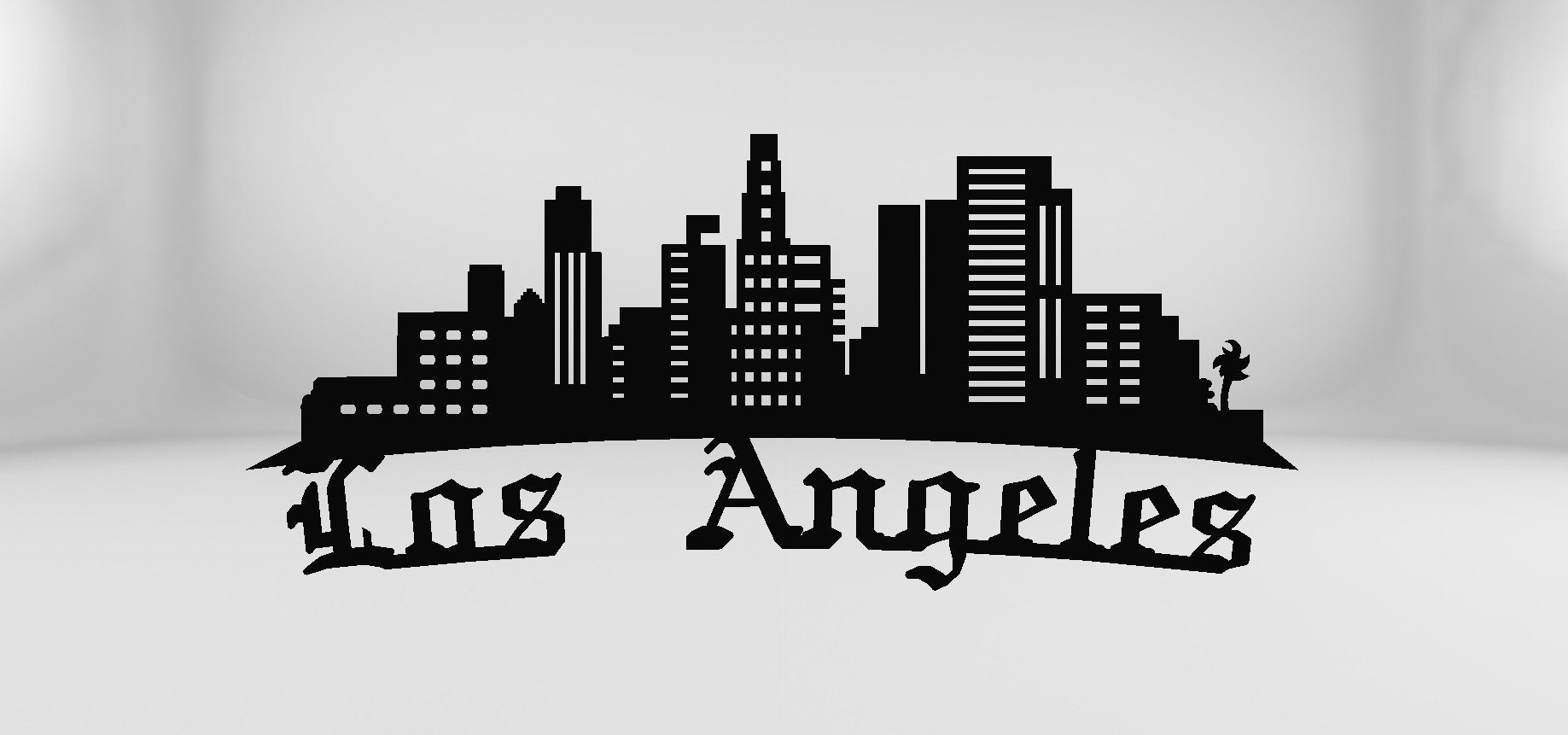Los Angeles City Svg Dxf Png Files Los Angeles Skyline Laser - Etsy