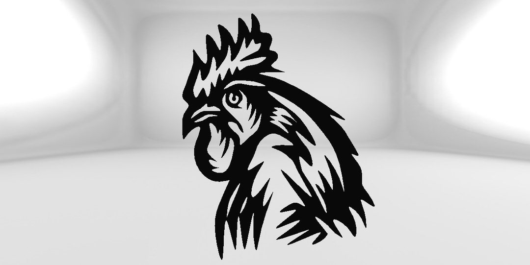 Rooster Svg Dxf Png Files Rooster Dxf Laser Cut Rooster - Etsy