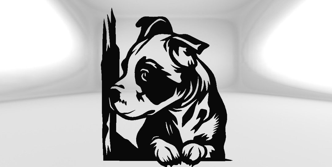Dog Face Svg Dxf Png Files Laser Cut Pitbull Dog Face - Etsy Canada