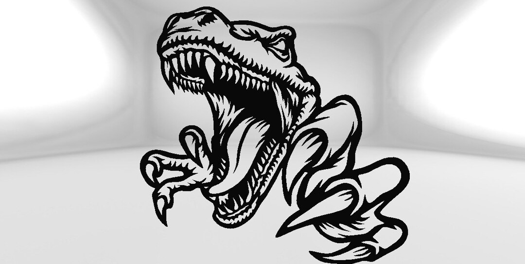 Dinosaure Svg Dxf Png fichiers Dinosaurus découpé au - Etsy France
