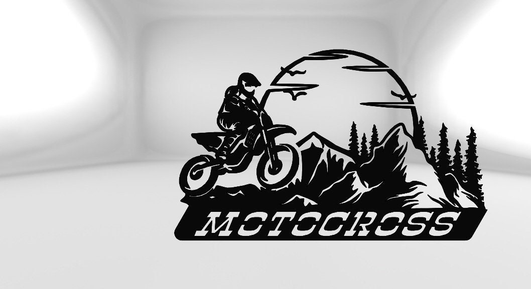 Motocross Dxf Svg Png Files Motorcycle Motocross Svg - Etsy