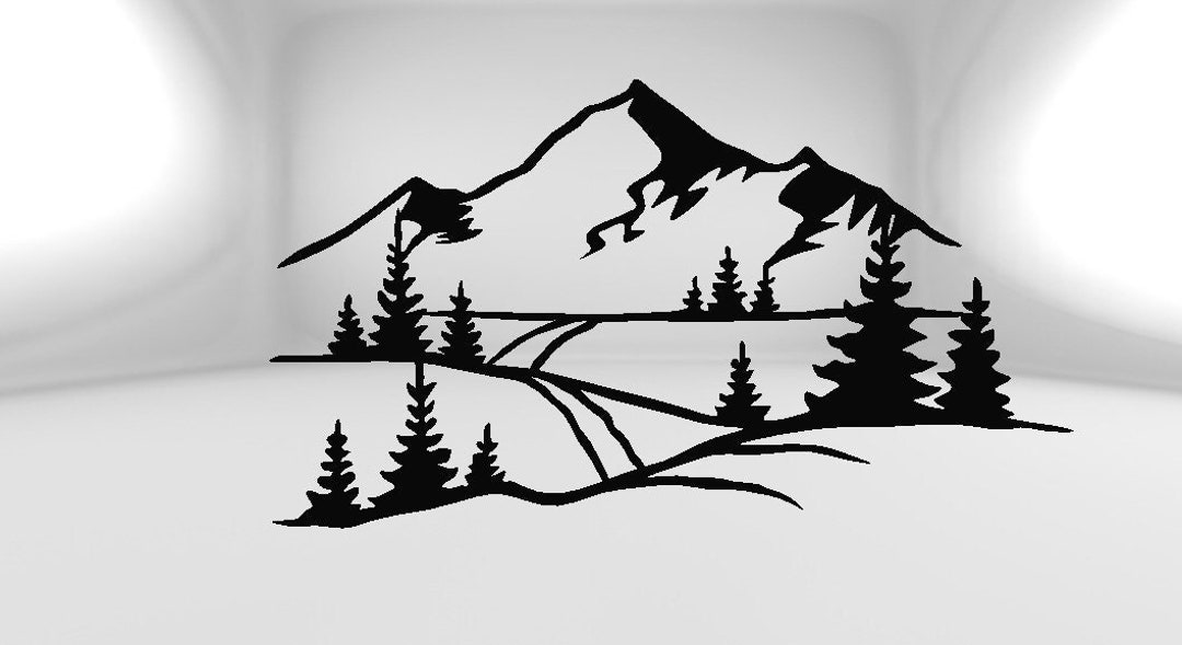 Berge Wege Dxf Svg Png Dateien Laser cut Berg - Etsy.de