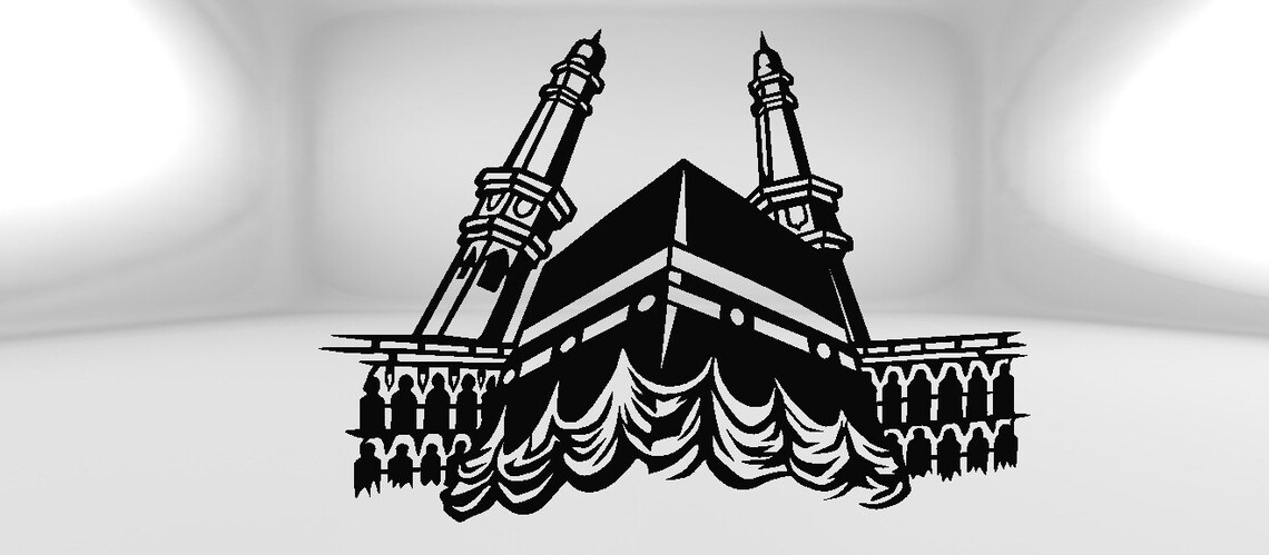 Kaaba Svg Dxf Png Files Kaaba Islamic Muslim - Etsy Australia