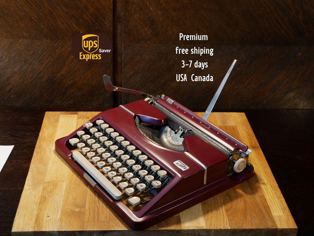 Gossen Tippa Pilot Ultra-slim Vintage Portable Typewriter | Portable ...