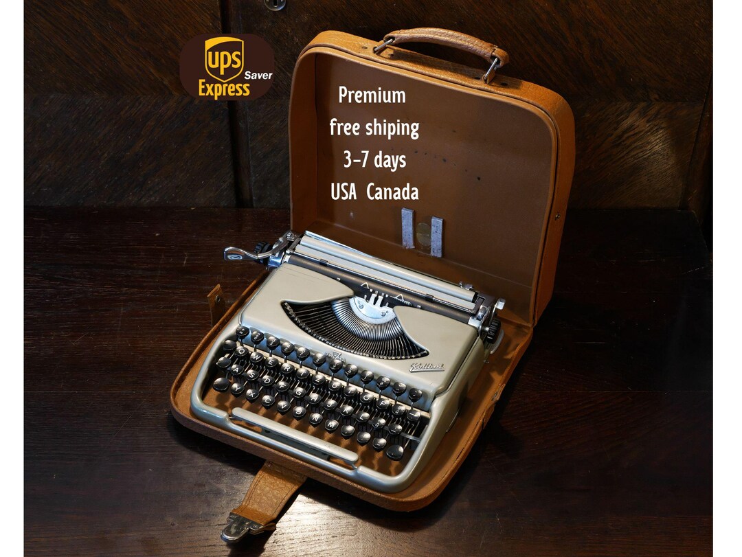 Rare Vintage Typewriter GROMA Kolibri With Original Case , GDR ...