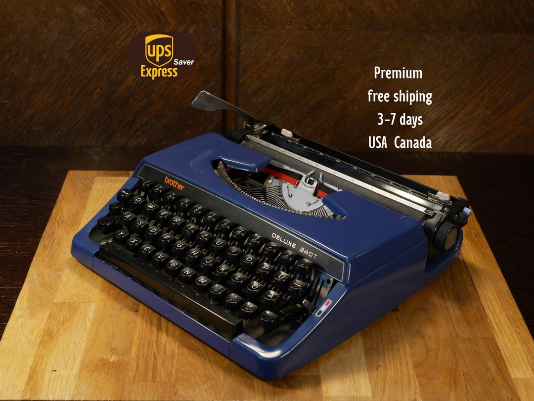Typewriter Brother Deluxe 210 Vintage Portable Made in Japan, Classic ...