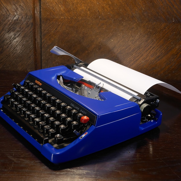 Blue Typewriter - Etsy