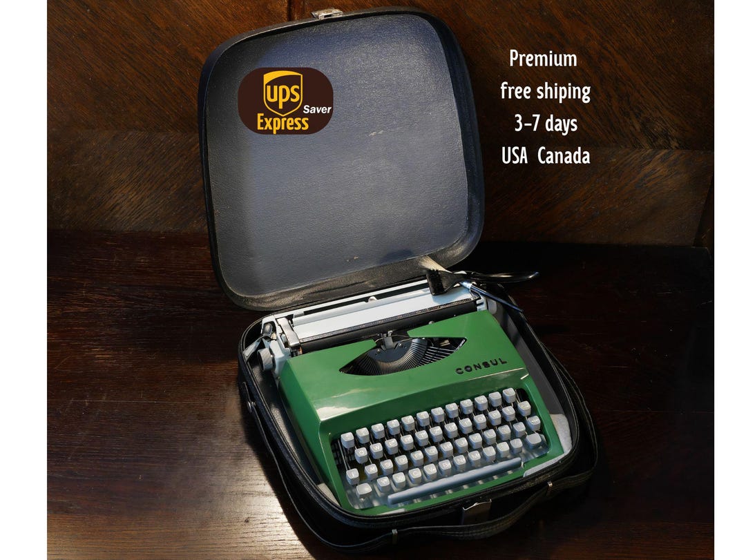 Consul 2313 Vintage Portable Typewriter, Classic Typewriter, Birthday ...