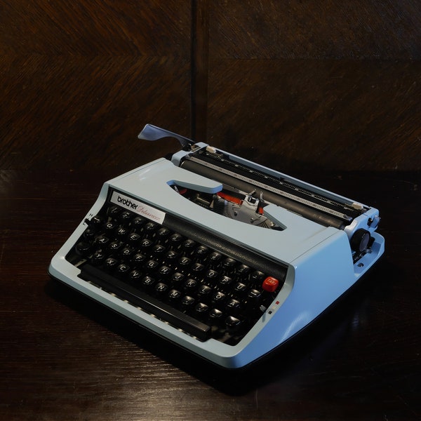 Blue Typewriter - Etsy