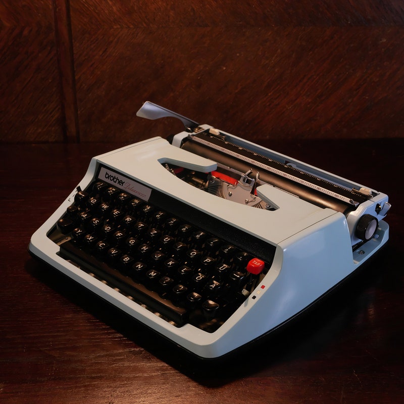 Blue Typewriter - Etsy