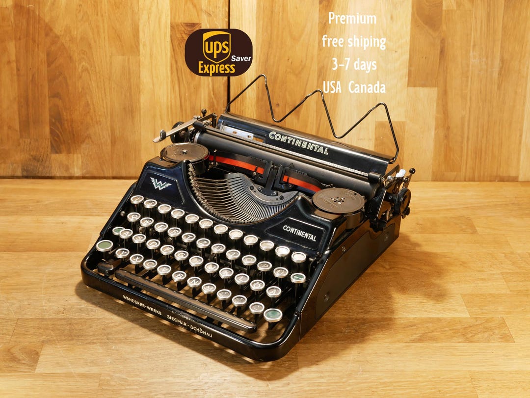 Rare 1930s Continental Portable Tabulator Typewriter in a Good Working ...