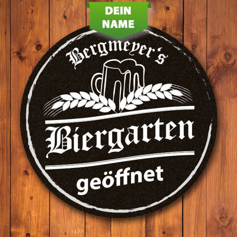 Biergarten schild - Etsy.de
