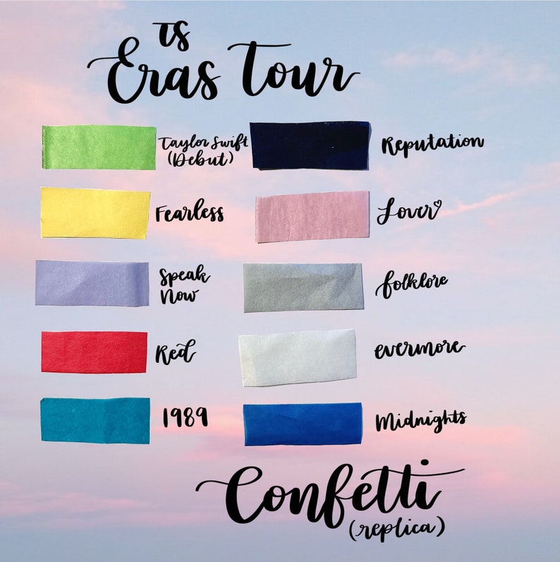 Taylor Swift the Eras Tour Confetti Replica Handmade Confetti - Etsy ...