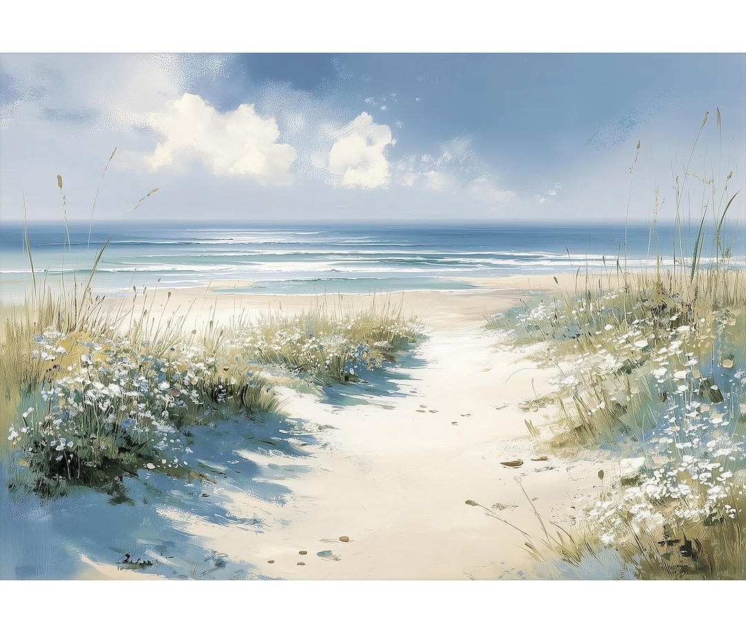 Beach Path Giclée Print – Coastal Dune Grass, Ocean View Art - Etsy