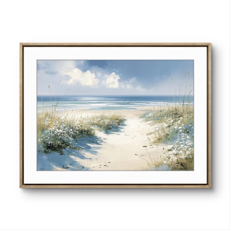 Beach Path Giclée Print – Coastal Dune Grass, Ocean View Art - Etsy