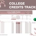 College Credit Tracker Spreadsheet | Excel | University Graduation ...