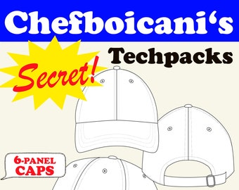 6 Panel Cap Mockup - Etsy