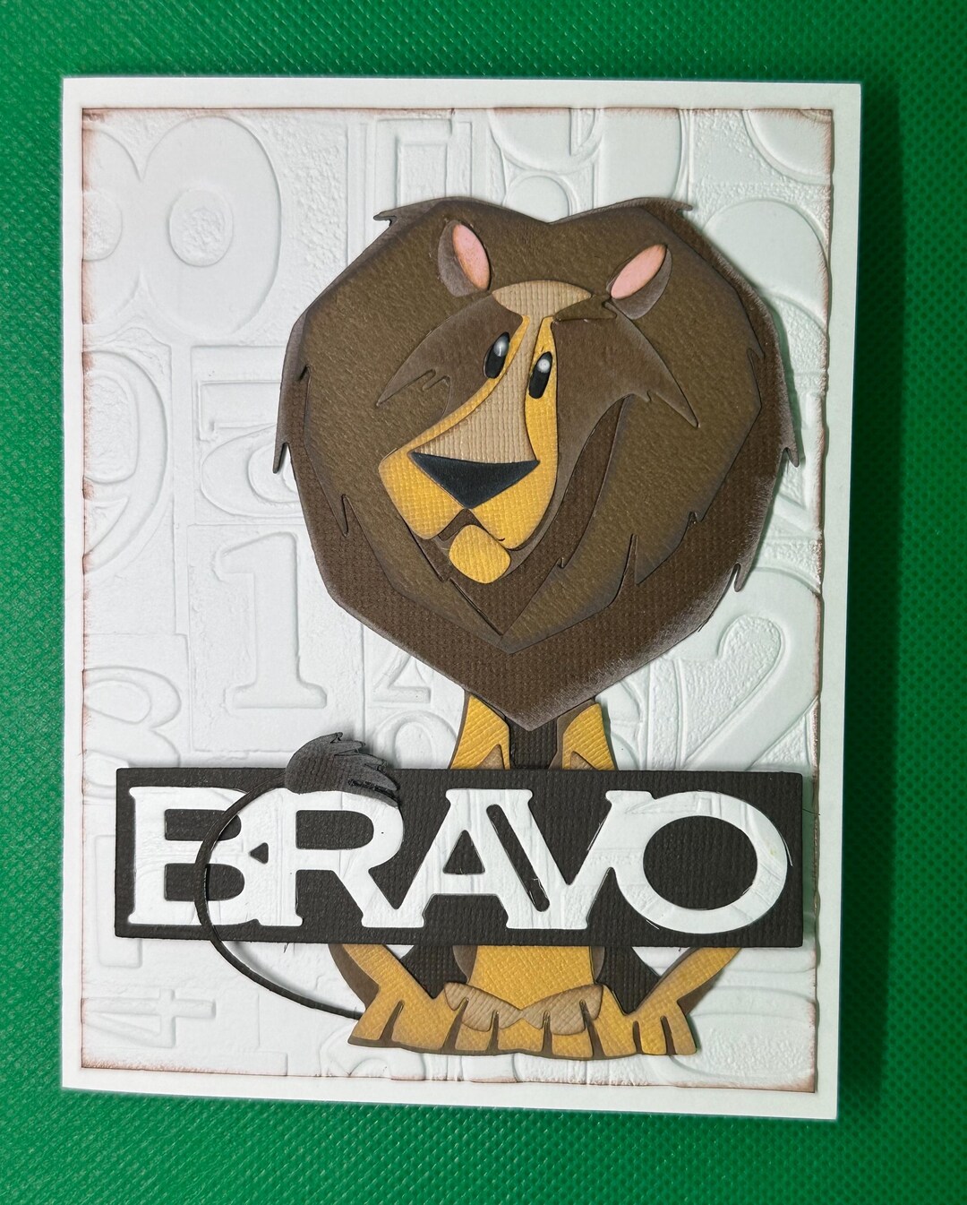 Lion BRAVO Card - Etsy