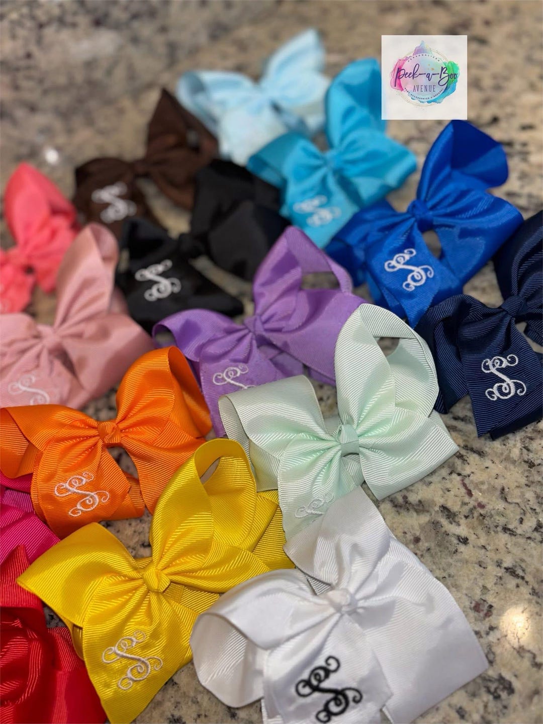 20 Embroidered Bows STITCH - Etsy