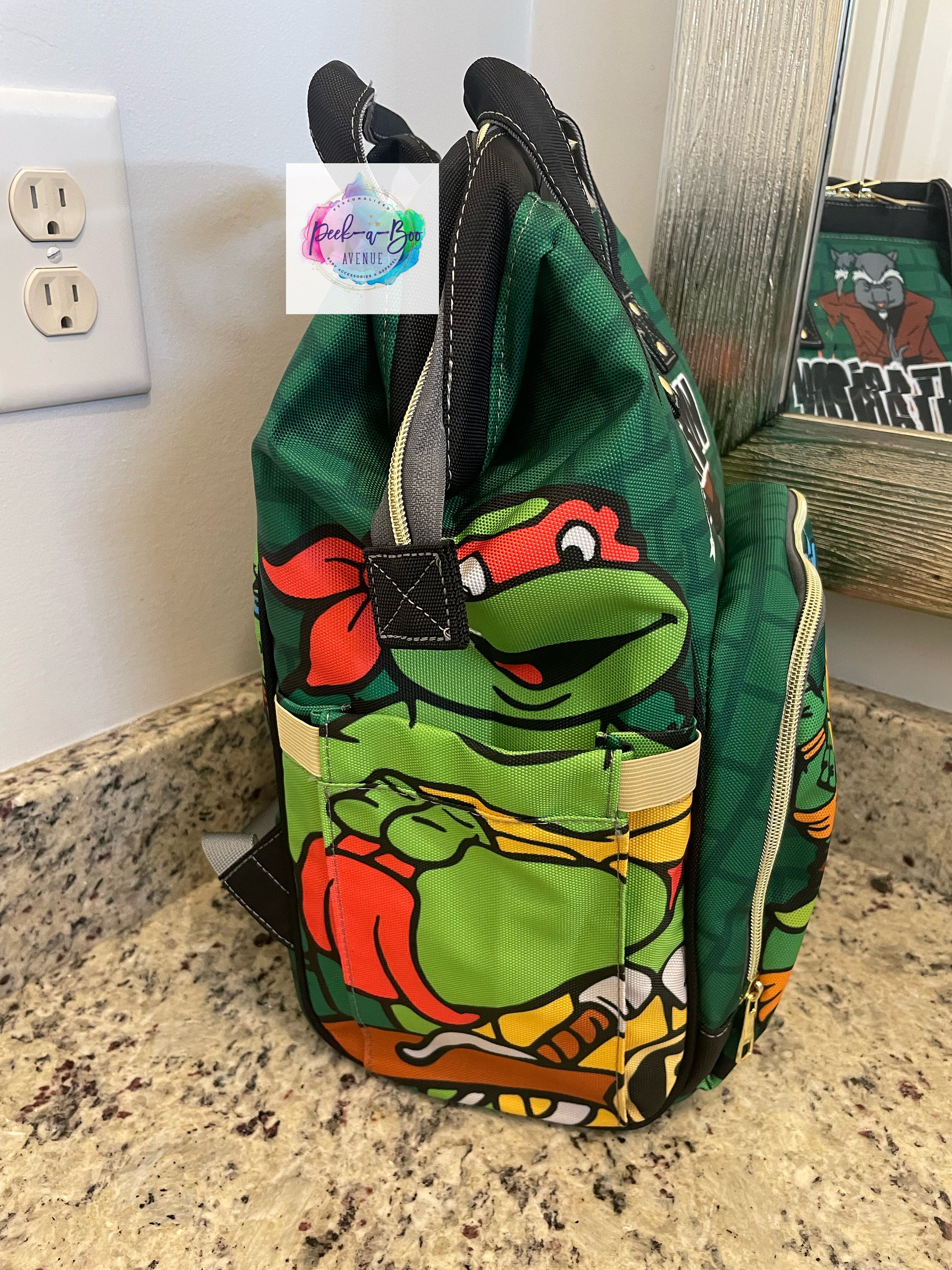 Ninja Turtle Diaper Bag - Etsy