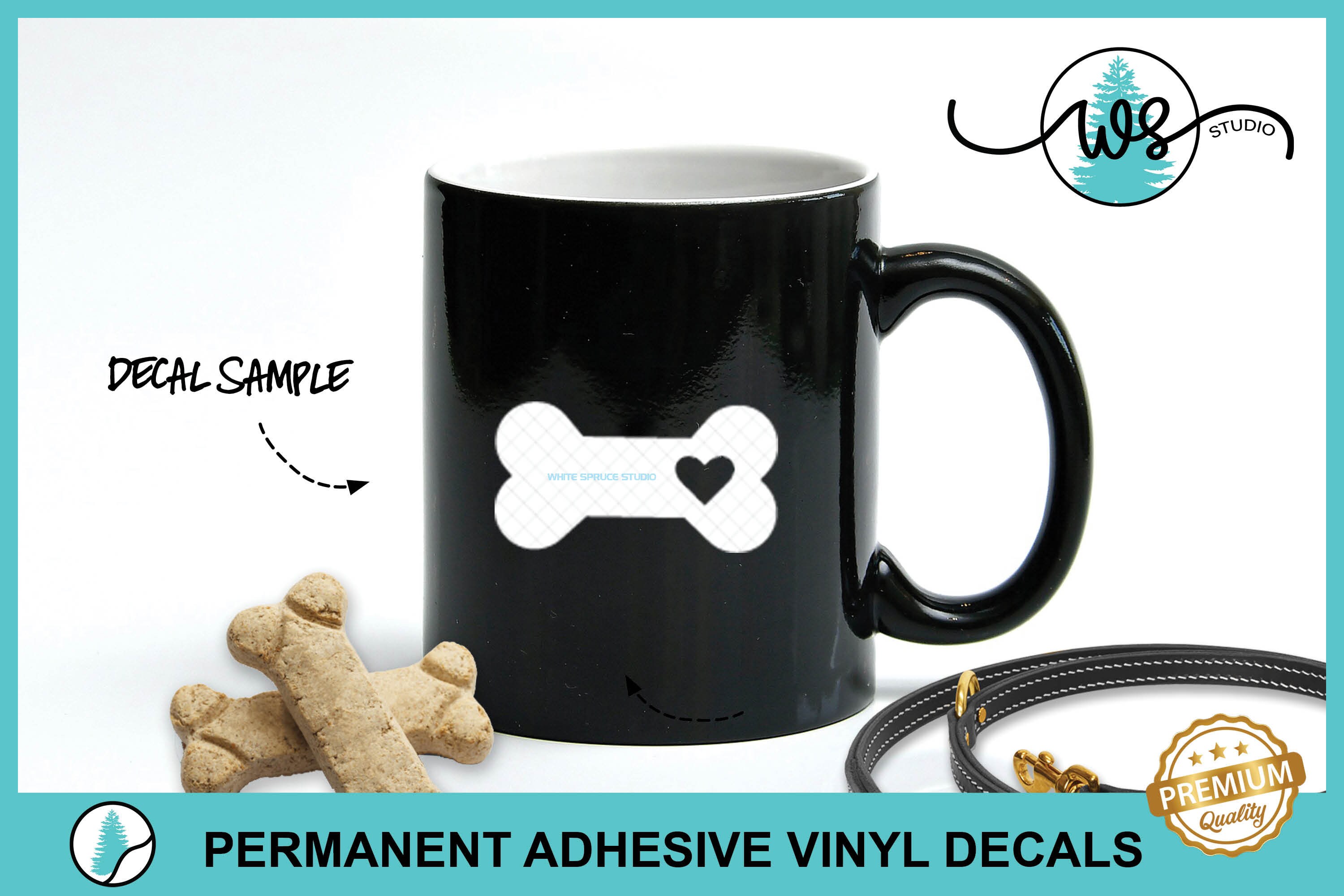 Dog Bone Decal Dog Bone Vinyl Decal Vinyl Decal Dog Bone - Etsy