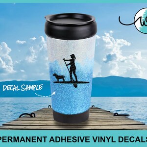 Woman and Dog SUP Decal, SUP Decal, SUP Window Decal, Sup Bumper Decal ...