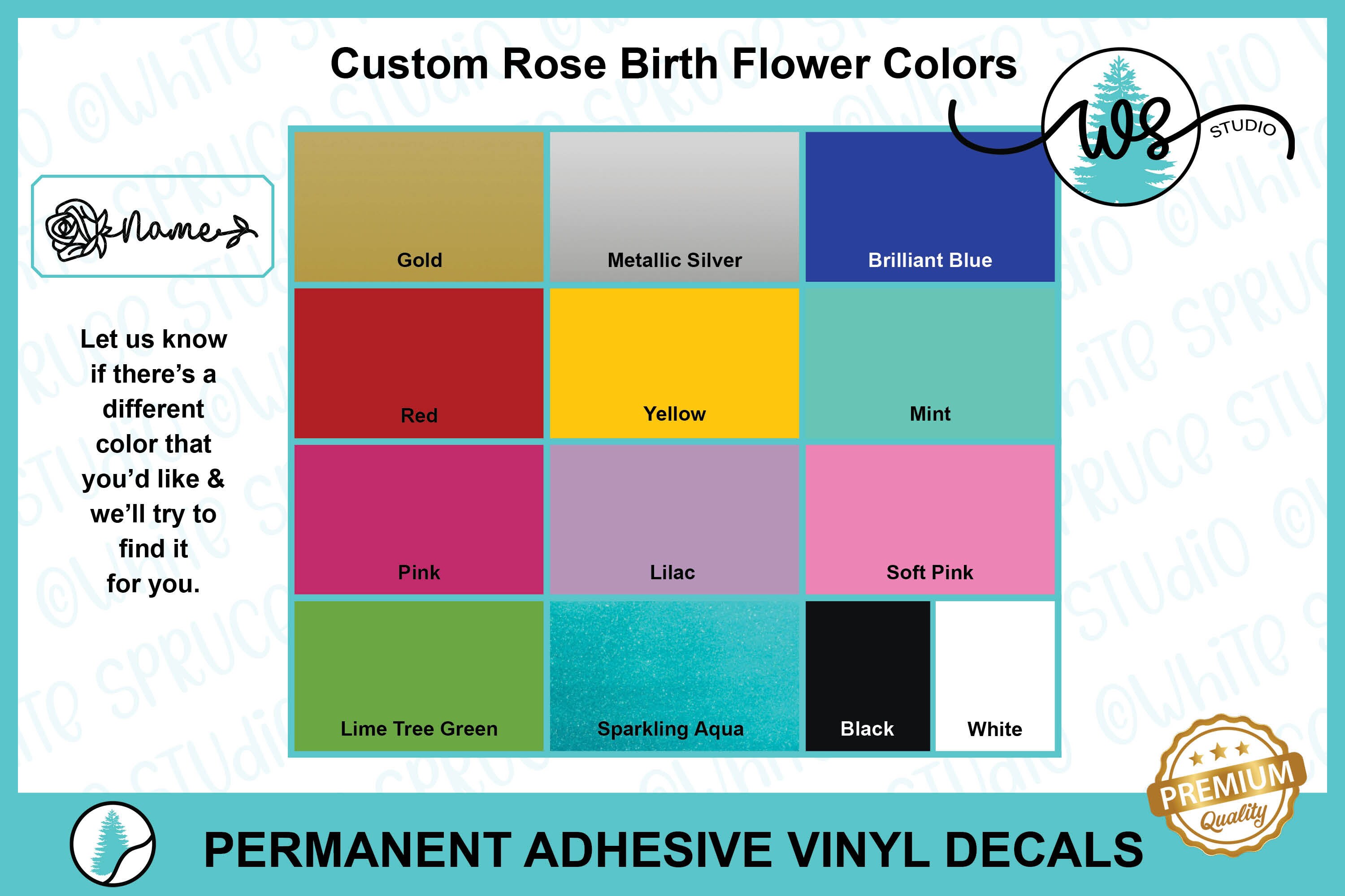Rose Flower Decal Custom Rose Flower Decal Flower Car Decal - Etsy