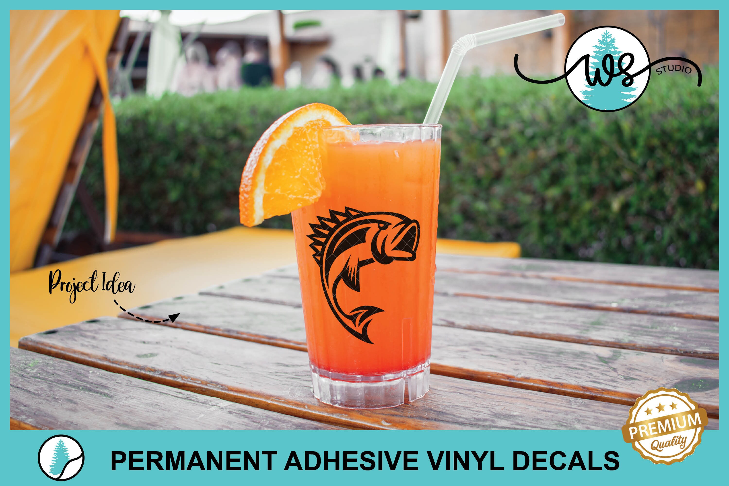 Fish Decal Permanent Vinyl Decal Fish Window Sticker Fish - Etsy