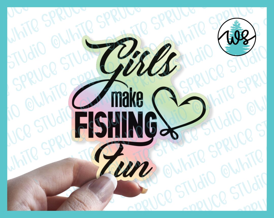 Holographic Fishing Sticker Fish Hook Sticker Fishing - Etsy