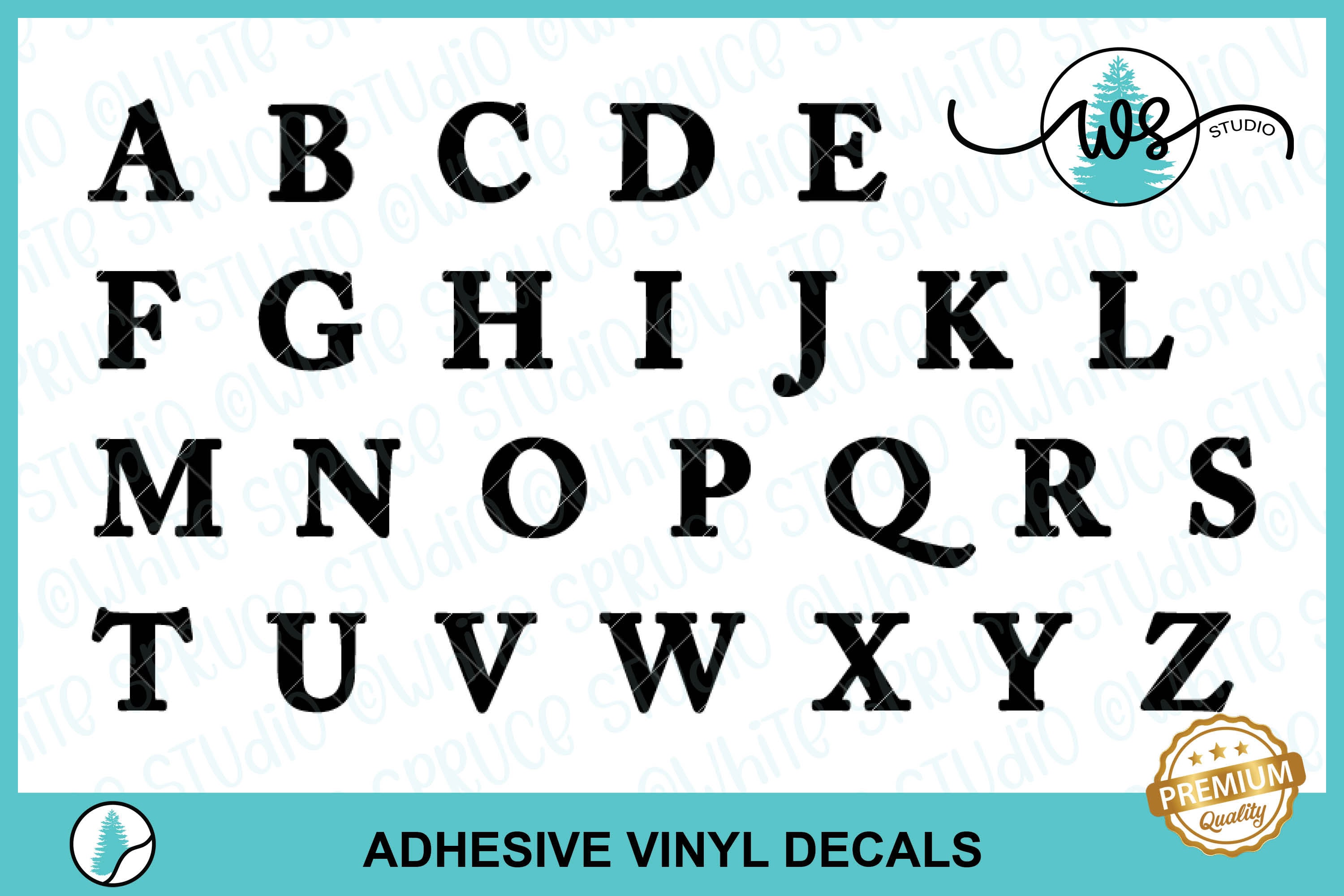 Monogram Wall Decal, Vinyl Letter Decal, Wall Decal Letter, Permanent ...