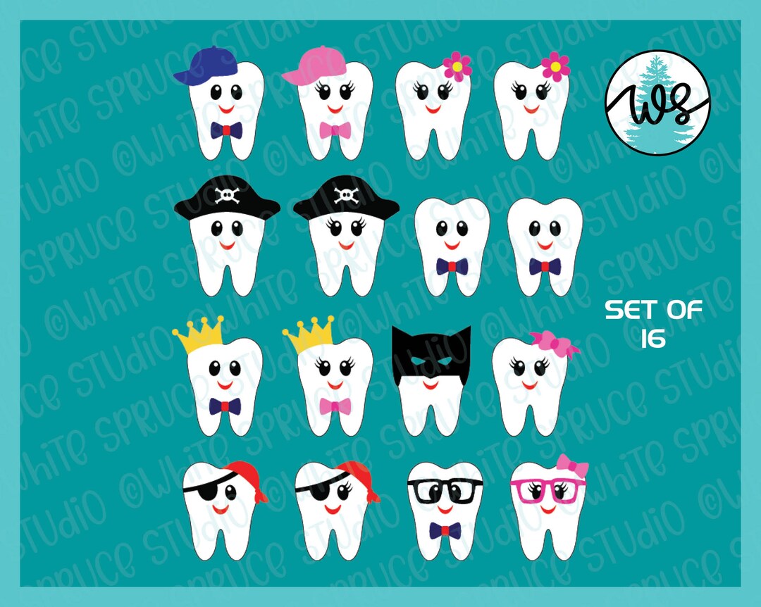 Tooth Fairy Tooth Stickers, Tooth Stickers, Dentist Stickers, Teacher ...
