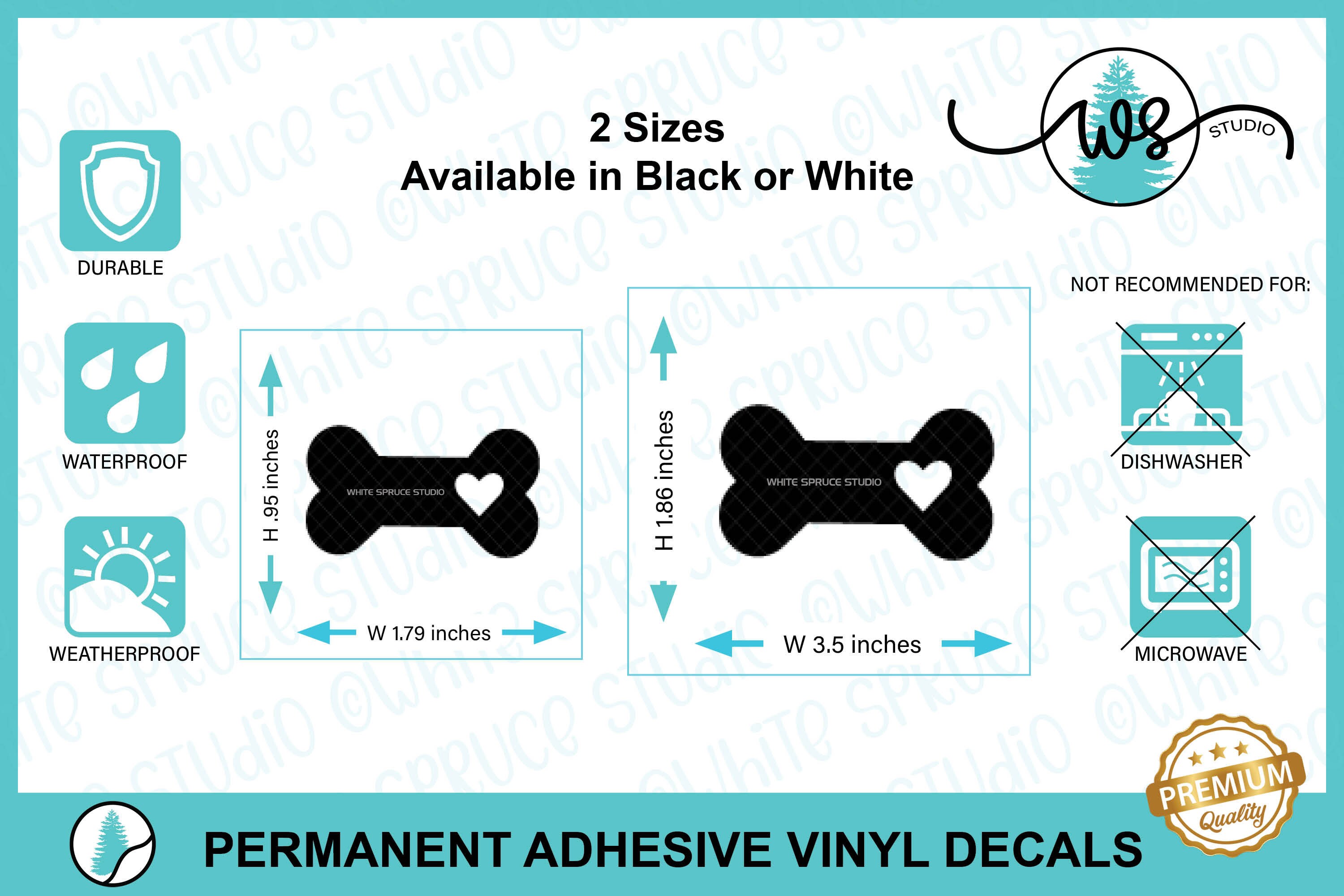 Dog Bone Decal Dog Bone Vinyl Decal Vinyl Decal Dog Bone - Etsy