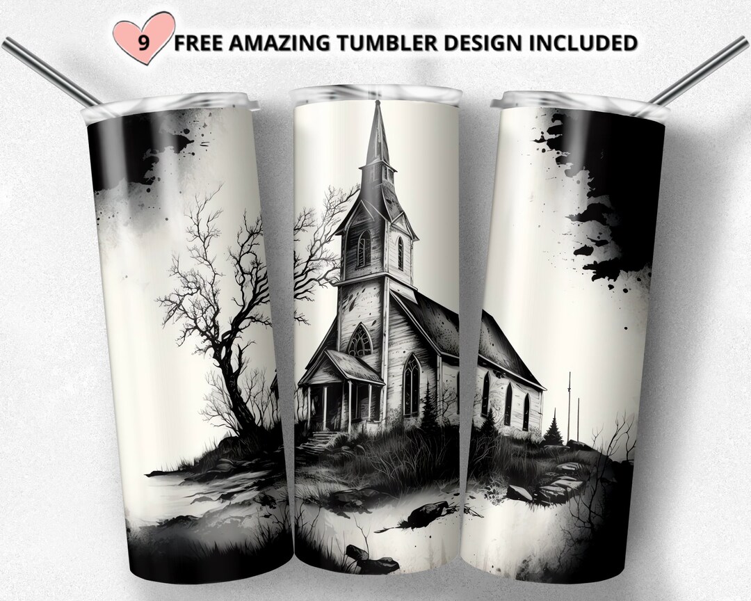 Church Tumbler 20oz Skinny Tumbler Sublimation Design, Christian ...