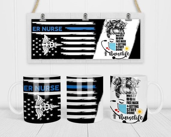 Nurse Life Mug Sublimation Template Sublimation Designs - Etsy