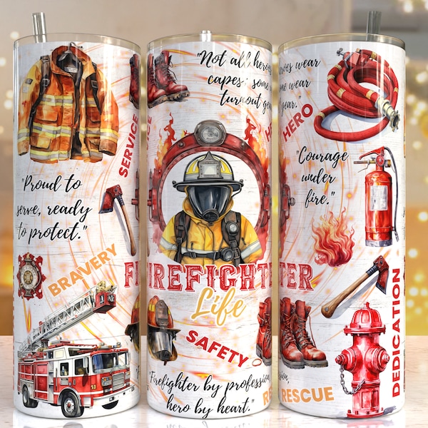 Firefighter Svg - Etsy