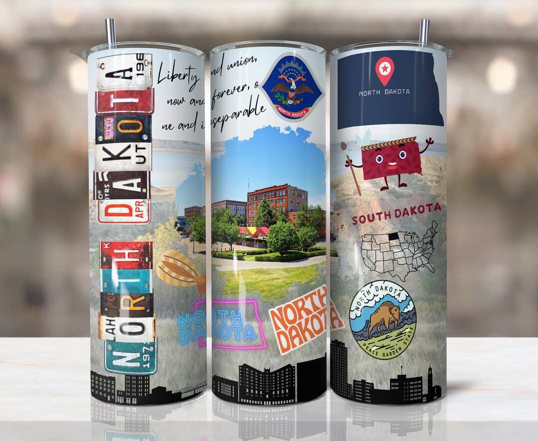 North Dakota Tumbler Designs Bundle 20oz Skinny Tumbler - Etsy