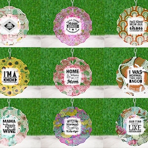 100 Funny/ Sassy Mama Wind Spinner Sublimation Design Bundle, Wind ...