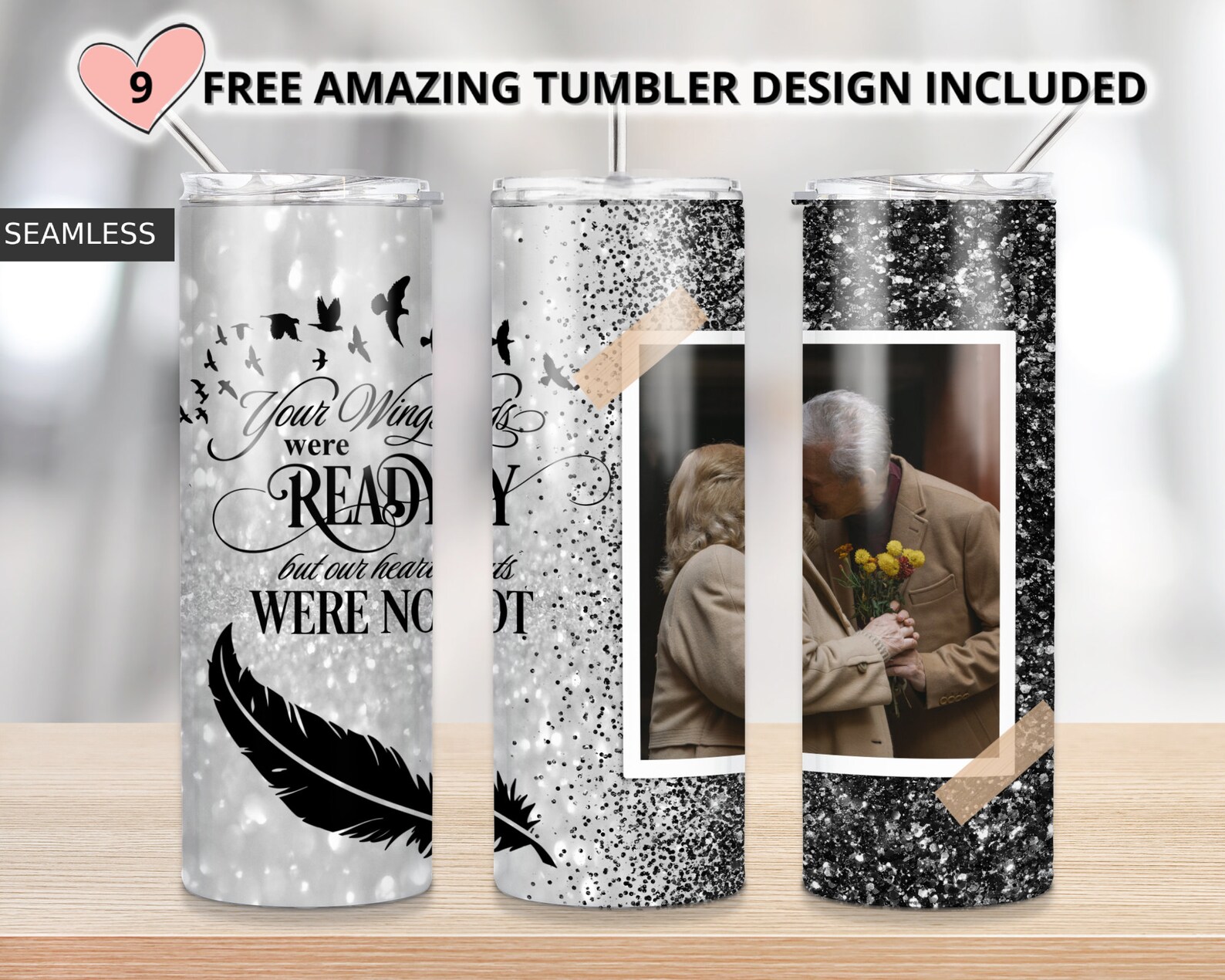 Memorial Tumbler Png Wrap Your Wings Were Ready but Our - Etsy Sweden