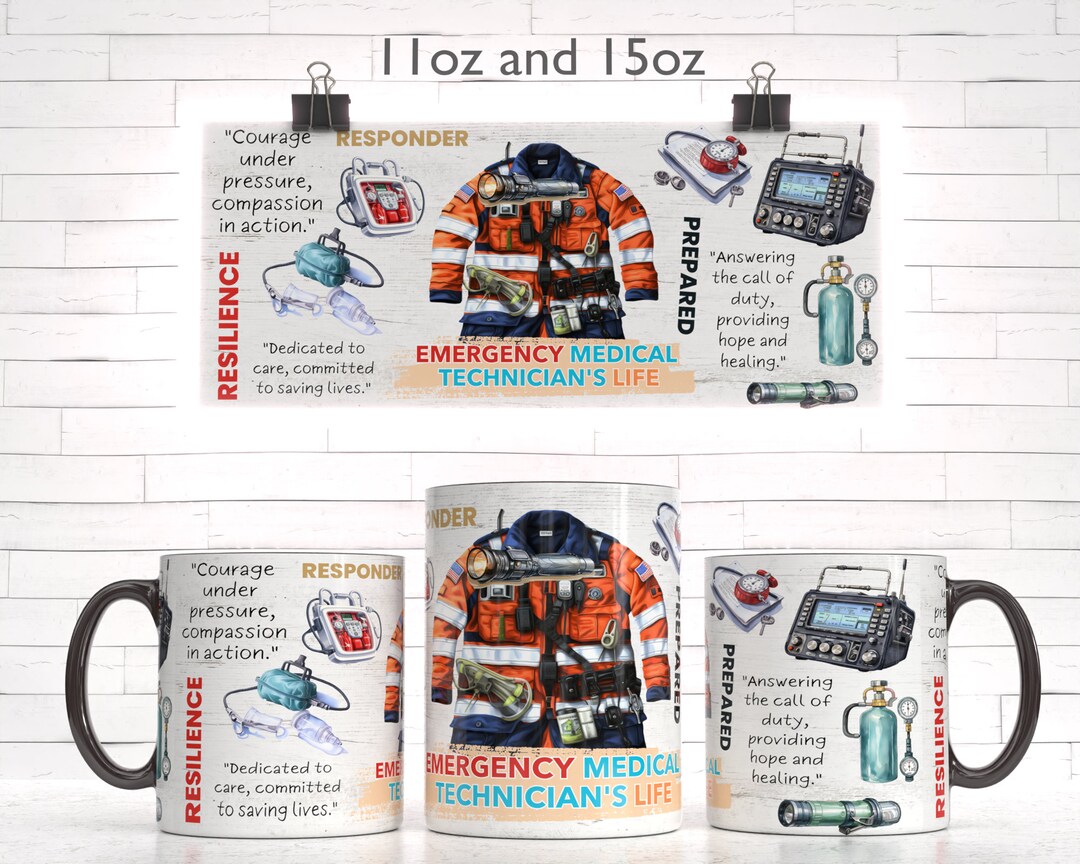Emergency Medical Life Mug Sublimation Template - Sublimation Designs ...