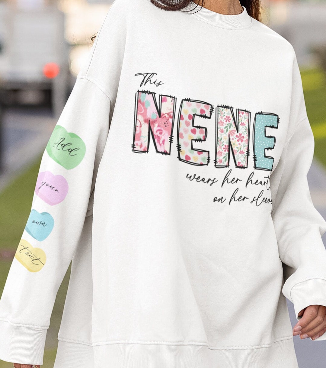 This NENE Wears Her Heart on Her Sleeve, Valentines Png, Add Your Own ...