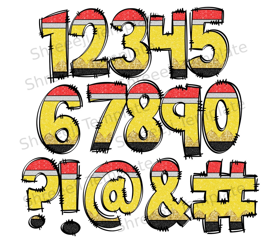 Pencil Doodle Letters Alphabet PNG | Hand Drawn Upper and Lower Case ...