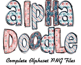 Pencil Doodle Letters Alphabet PNG Hand Drawn Upper and Lower Case ...