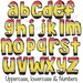 Pencil Doodle Letters Alphabet PNG Hand Drawn Upper and Lower Case ...