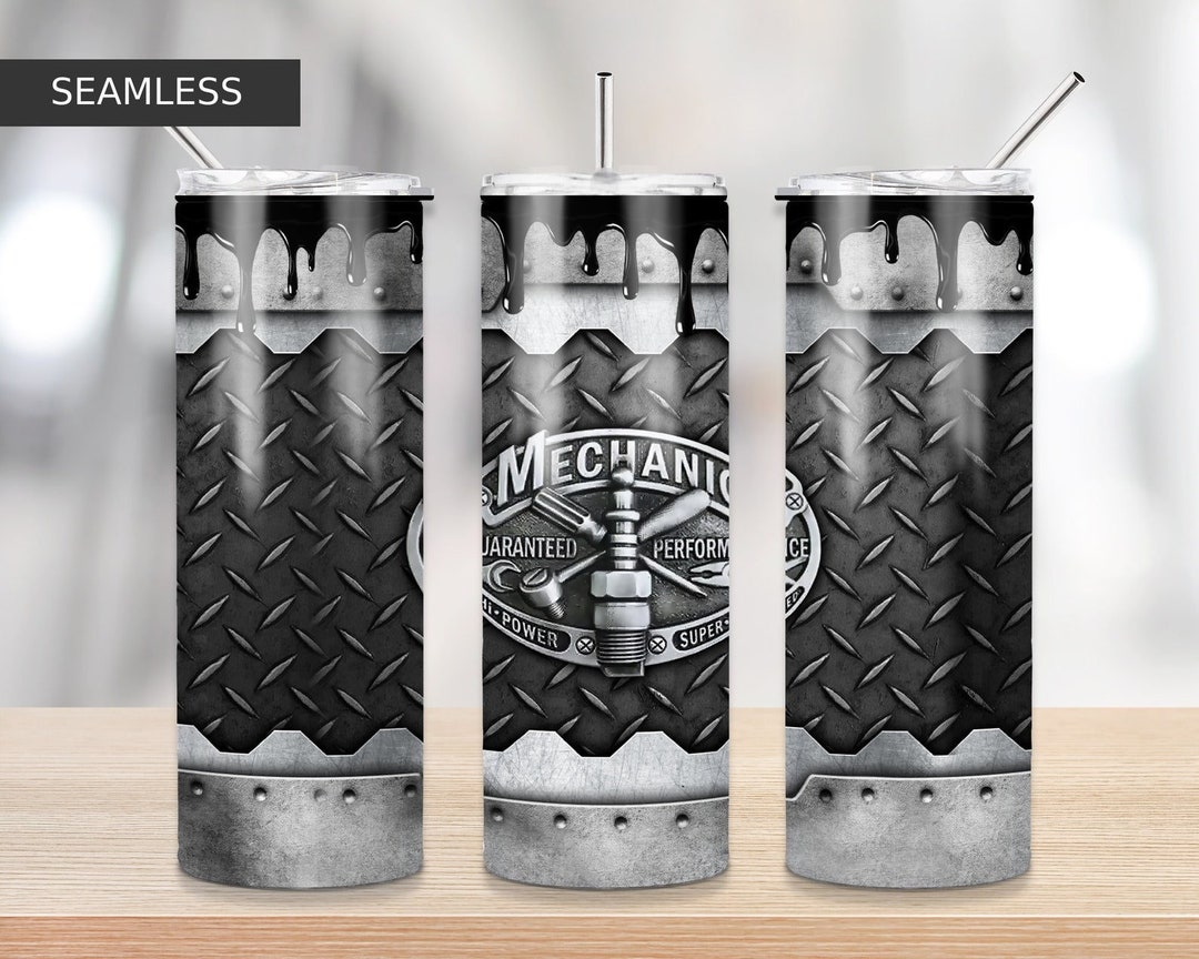Mechanic Tumbler Design for Men | Sublimation Designs Downloads ...