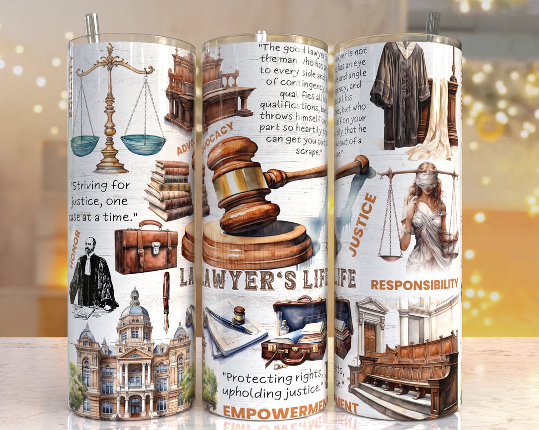 Lawyer's Life 20oz Skinny Tumbler Sublimation Designs, Lawyer's Life ...
