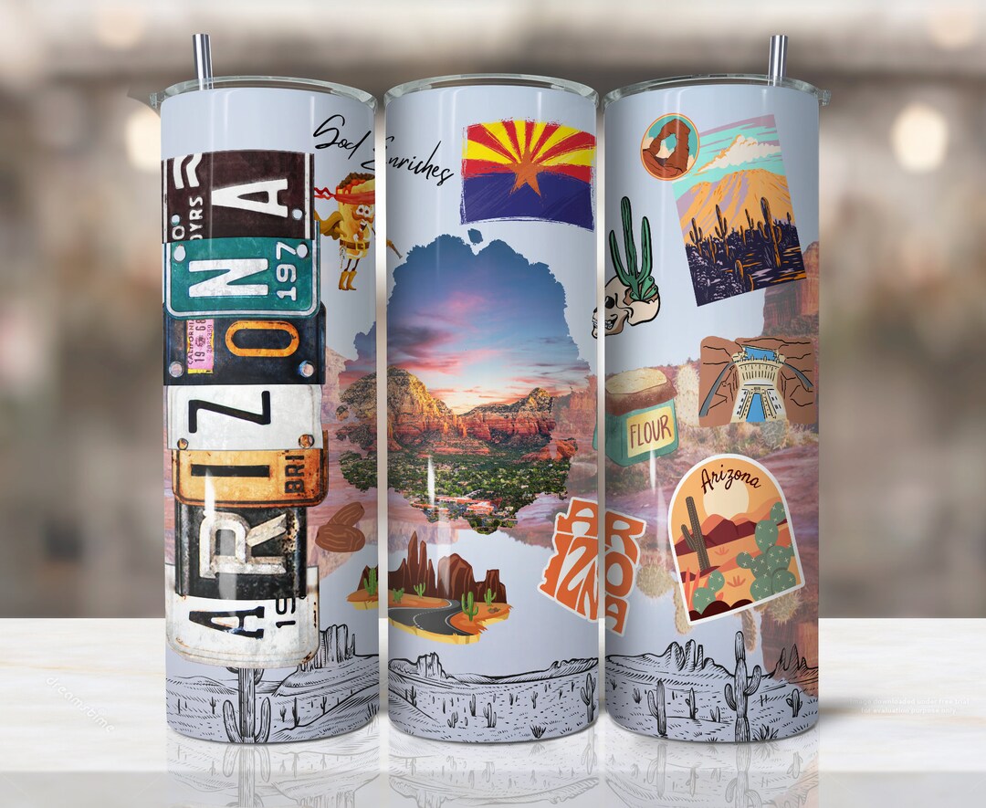 Arizona Tumbler Designs | 20oz Skinny Tumbler Sublimation Designs ...