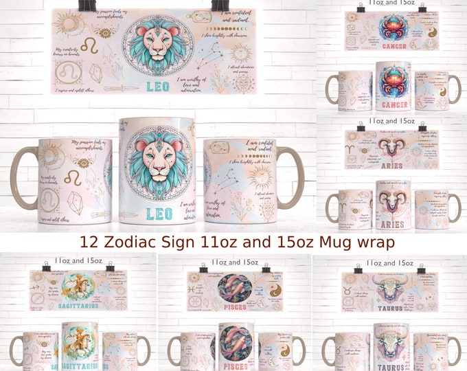 Astrology Coffee Mug, Star Sign Constellation Mug, Zodiac Gift Idea ...